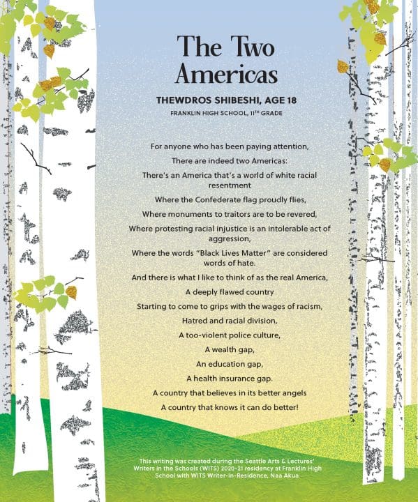 Seattle Arts Lectures The Two Americas By WITS Student Thewdros 