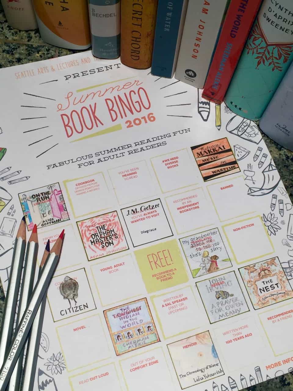 Seattle Arts & Lectures \ Book Bingo: An Illustrated Board